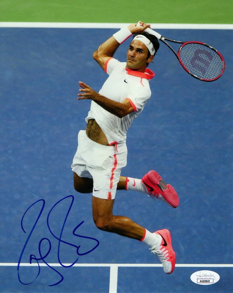 Roger Federer Signed Autograph 8x10 Photo - Wimbledon Champion Tennis ...