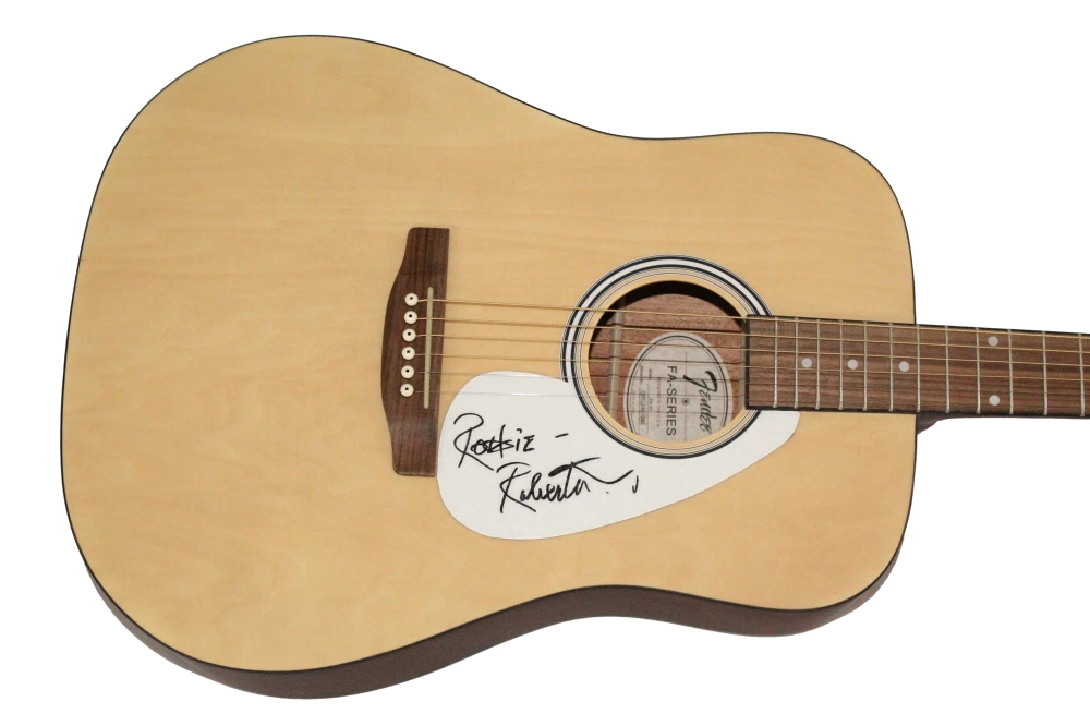 Robbie Robertson The Band Signed Autograph Fender Acoustic Guitar w ...