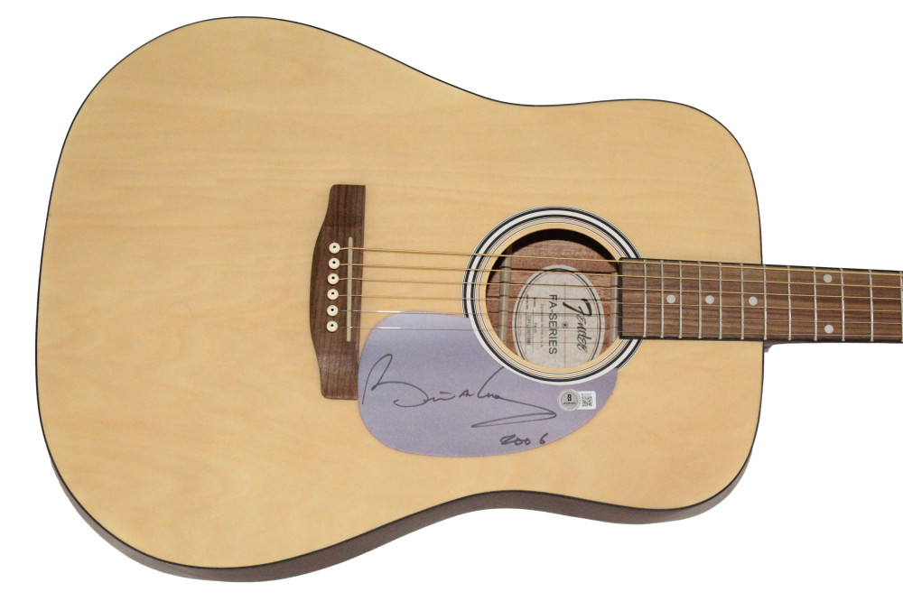 Brian May Queen Signed Autograph Full Size Fender Acoustic Guitar w ...