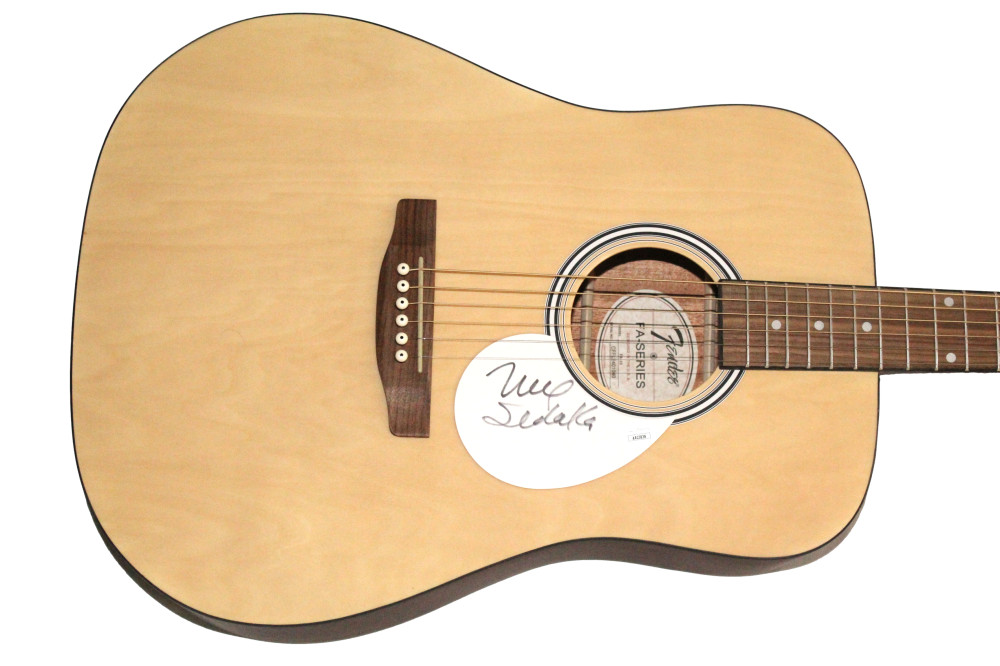 Neil Sedaka Signed Autograph Full Size Fender Acoustic Guitar w/ JSA ...