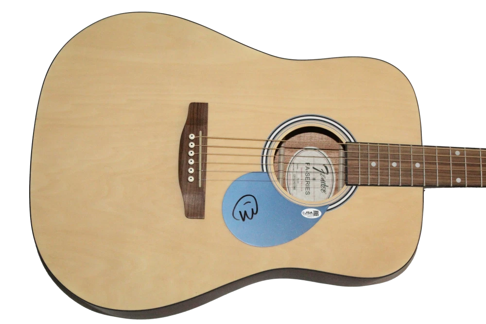 Will Champion Coldplay Signed Autograph Fender Acoustic Guitar w/ JSA ...