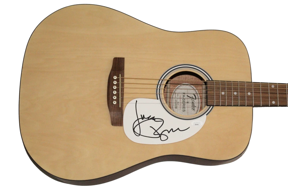 Jack Bruce Signed Autograph Fender Acoustic Guitar - Fresh Cream w/ JSA ...