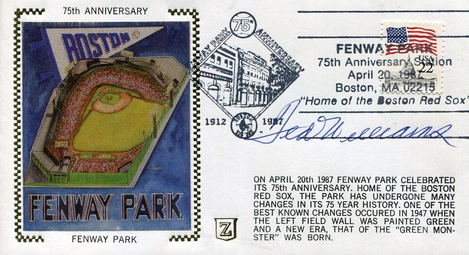 Ted Williams Boston Red Sox Marine Corps USMC Fighter Pilot Signed ...