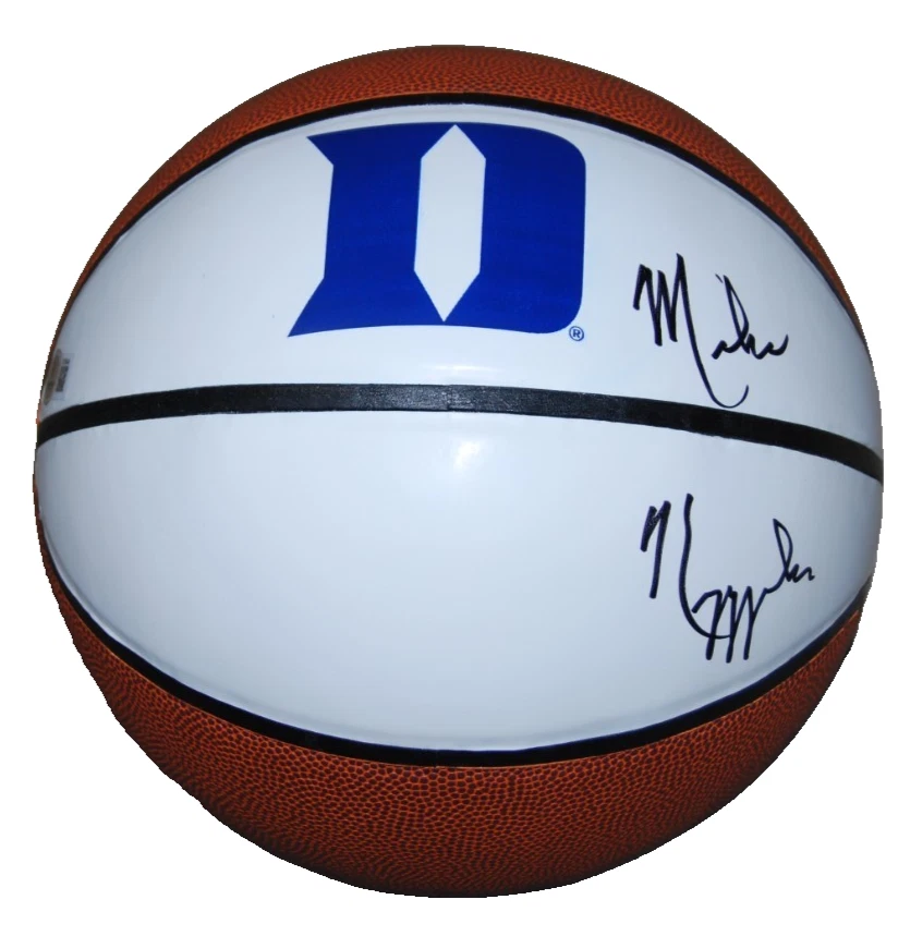 MIKE KRZYZEWSKI Signed DUKE BLUE DEVILS Coach K logo basketball BECKETT ...