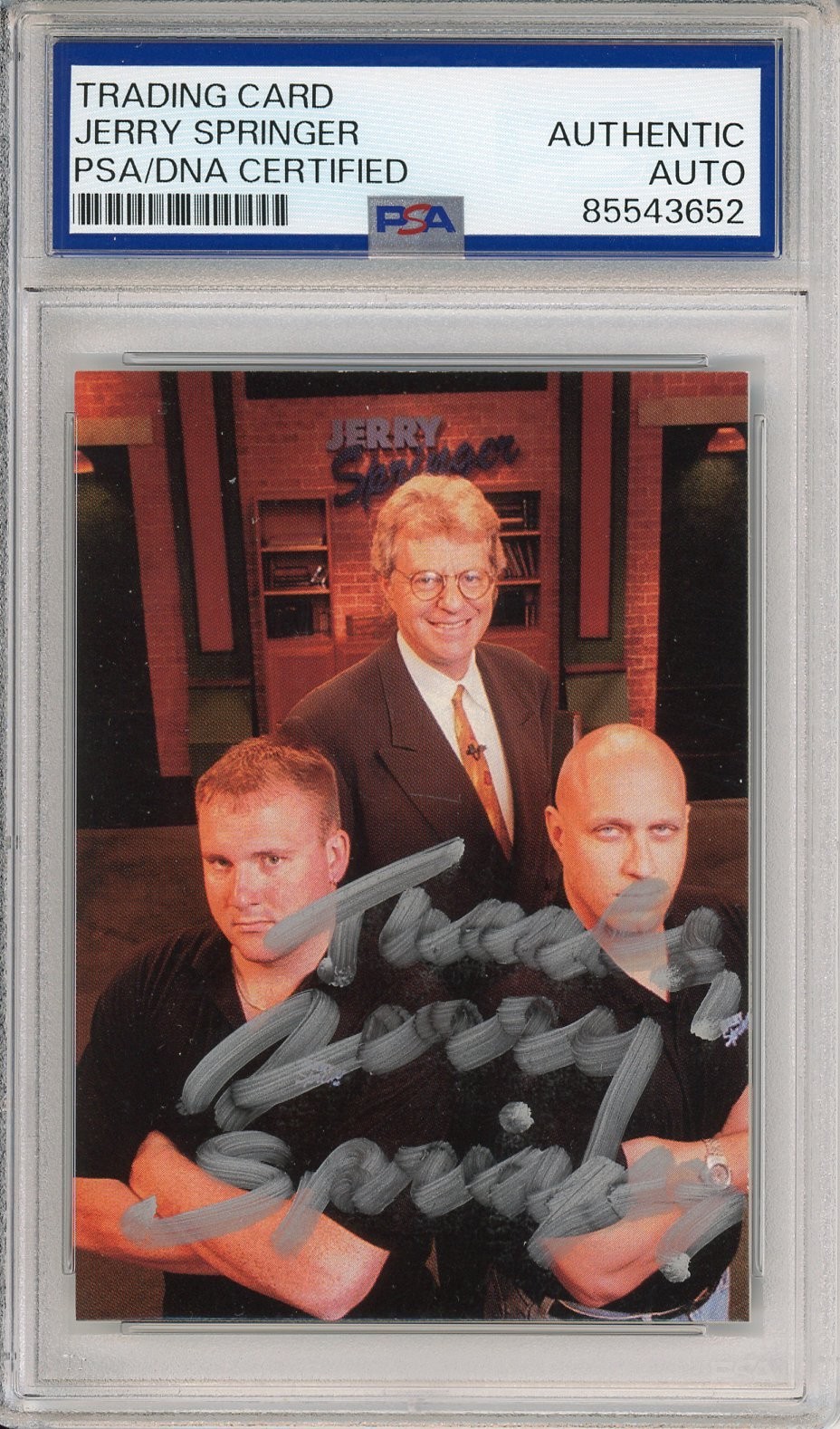 1998 Comic Images Promo Card Jerry Springer Show Signed Rookie PSA DNA ...