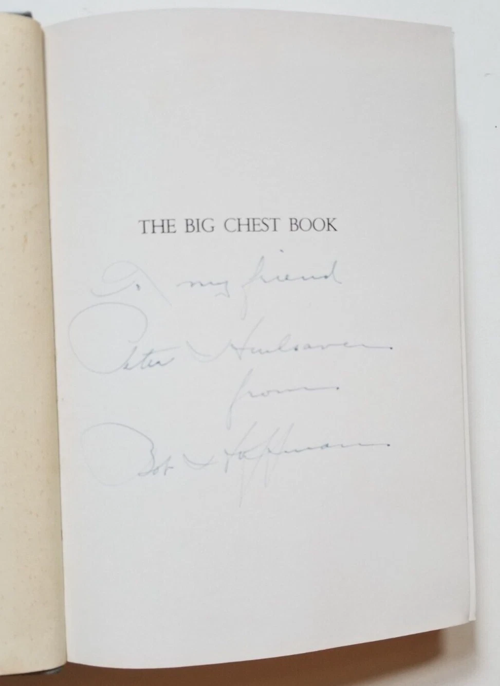 Bob Hoffman REAL SIGNED The Big Chest Book Hardcover Book JSA COA York ...