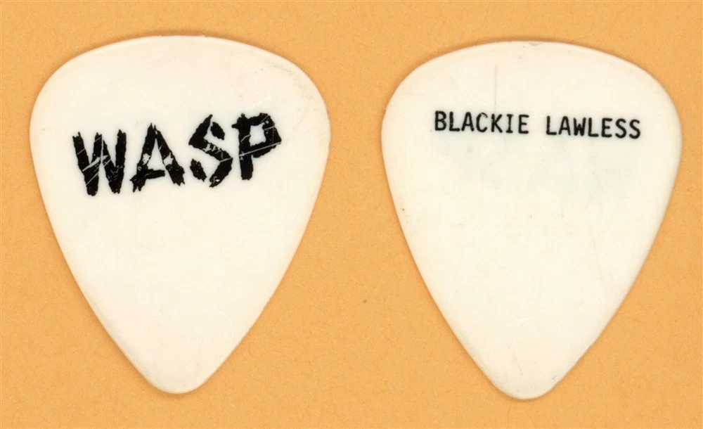 WASP Blackie Lawless Vintage Guitar Pick - 1986 Electric Circus Tour ...