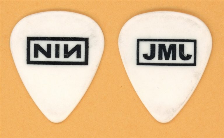 Nine Inch Nails Justin Meldal-Johnsen Vintage Guitar Pick - 2008 Ghosts ...