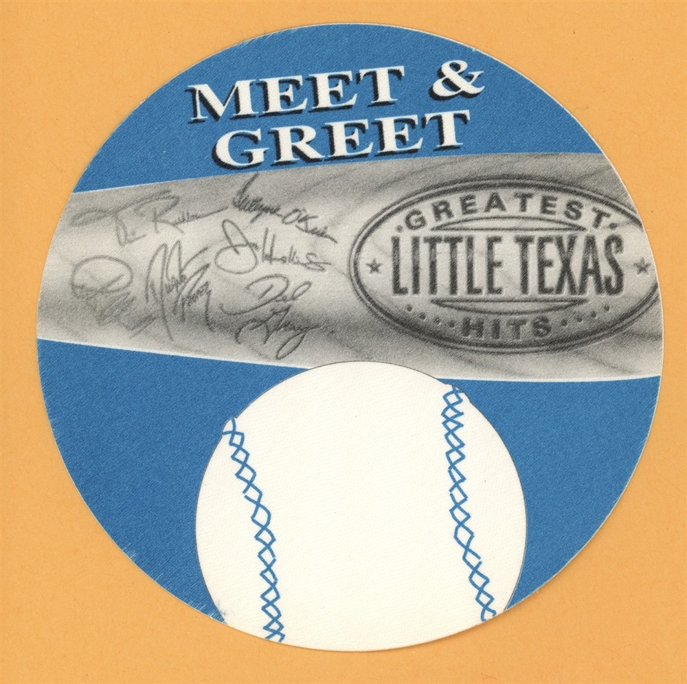 Little Texas 1995 Greatest Hits Concert Tour MEET & GREET Backstage ...