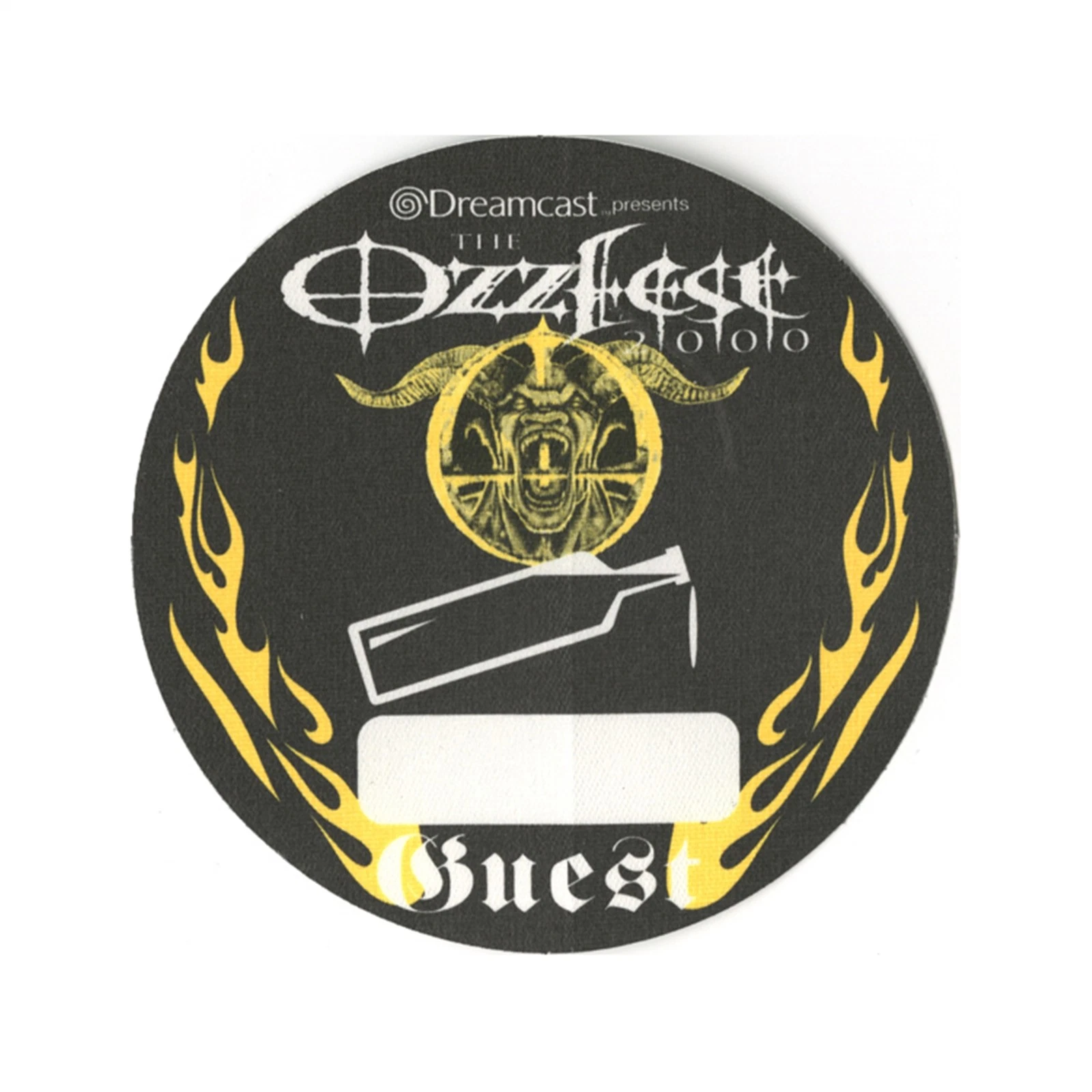 Ozzy Osbourne 2000 Ozzfest w/ Pantera Concert Tour Guest Backstage Pass ...