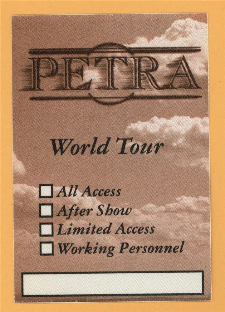 Petra 1998 God Fixation Concert Tour Backstage Pass | Autographia