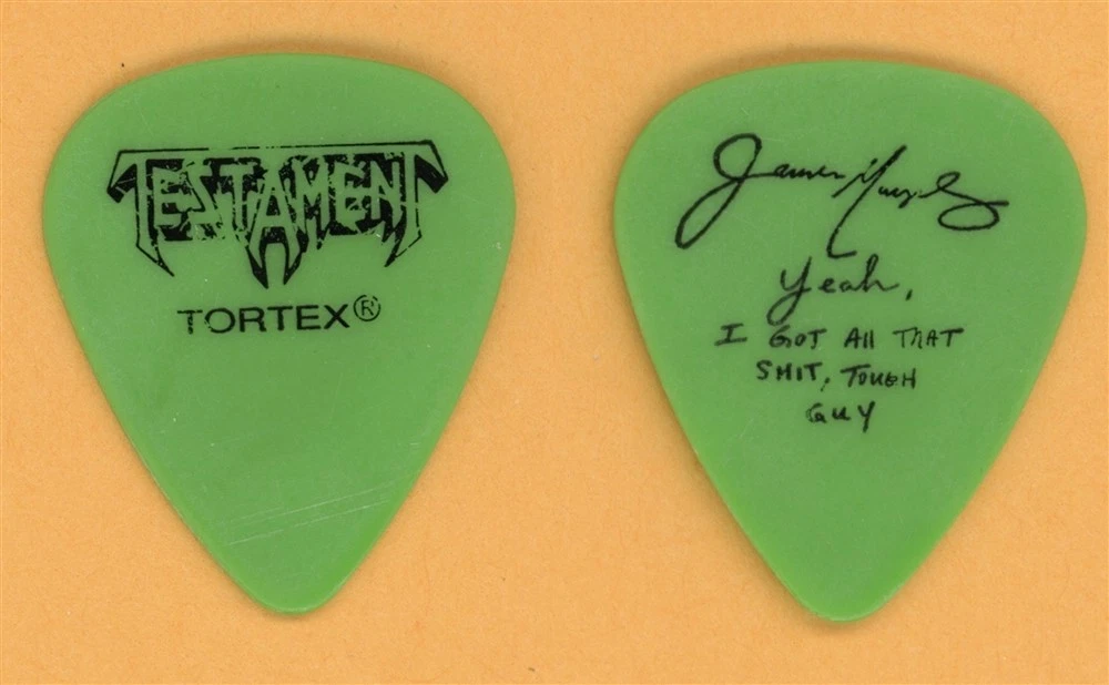 Testament James Murphy Vintage Guitar Pick - 1994 Low Tour | Autographia