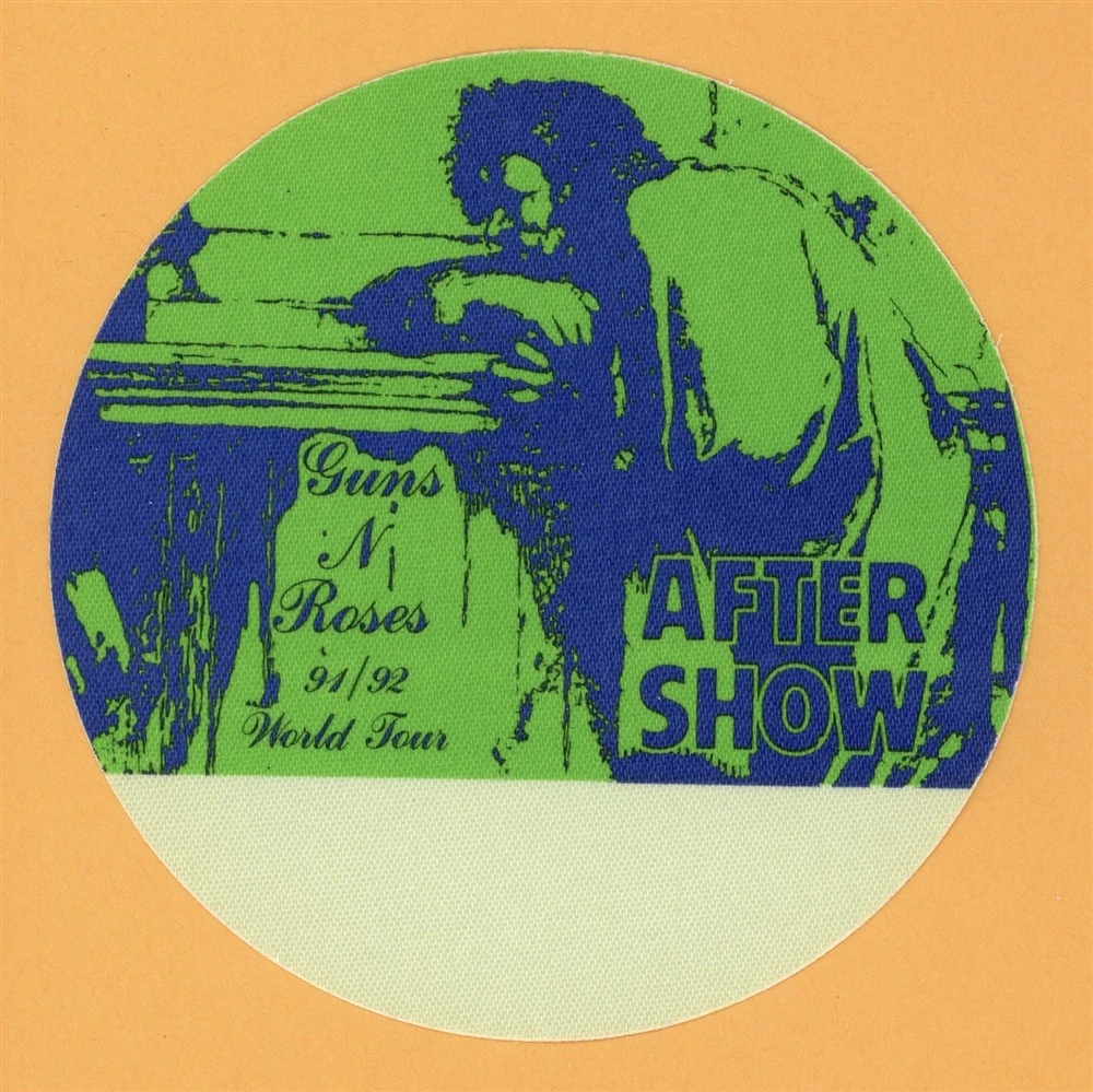 Guns N Roses 1991 Use Your Illusion Concert Tour Aftershow Backstage ...