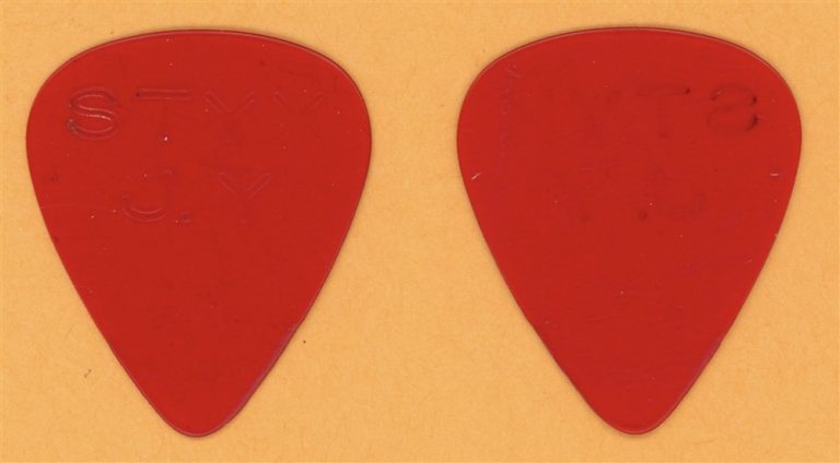 Styx JY Young Vintage Guitar Pick - 1977 Grand Illusion Tour - Stage ...