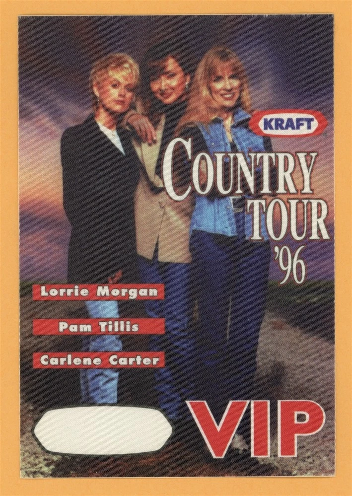 Carlene Carter 1996 Lorrie Morgan Pam Tillis Concert Tour VIP Backstage ...