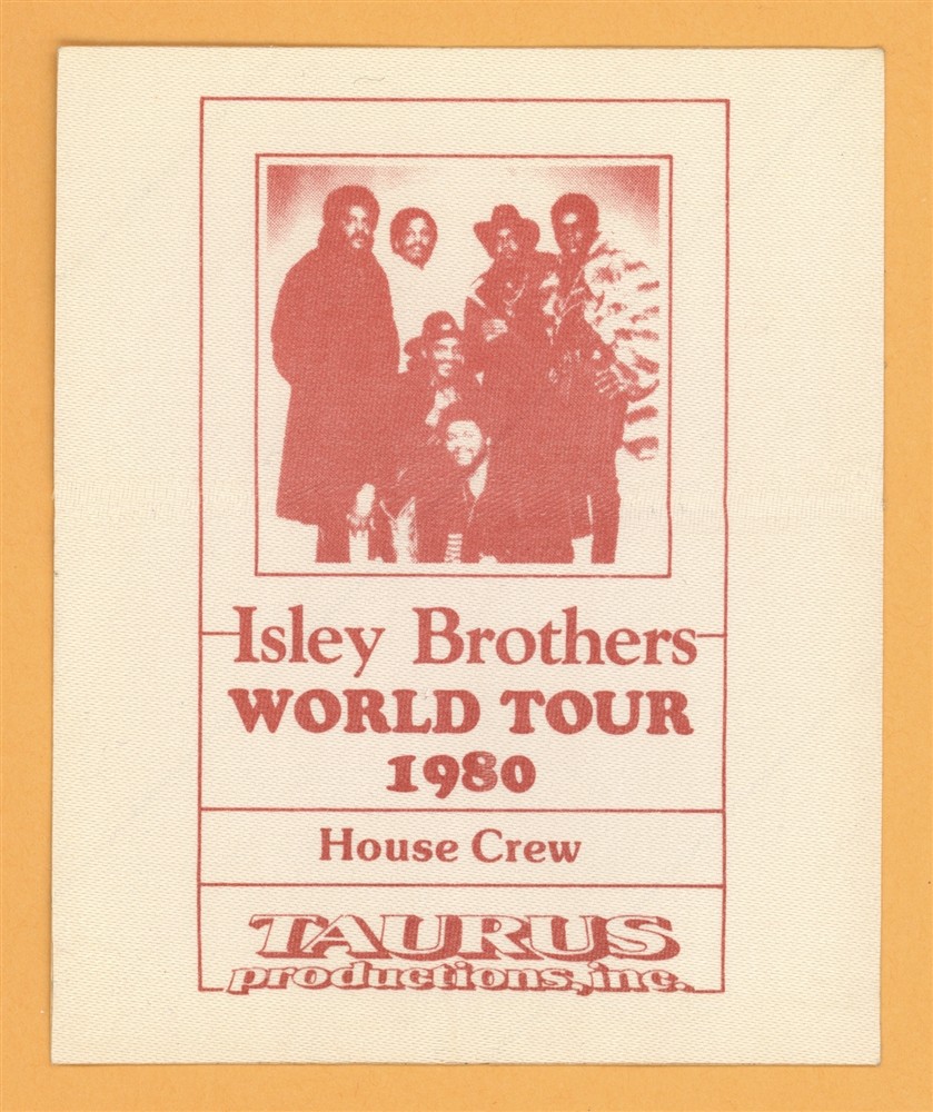 Isley Brothers 1989 Go All The Way Concert Tour CREW Backstage Pass ...