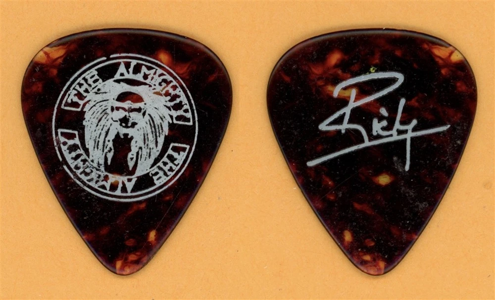 The Almighty Ricky Warwick Vintage Guitar Pick - 1989 Blood Fire & Love ...