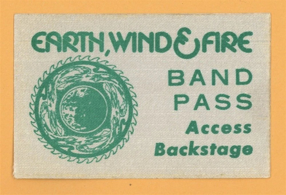 Earth Wind & Fire 1979 Concert Tour BAND Backstage Pass | Autographia