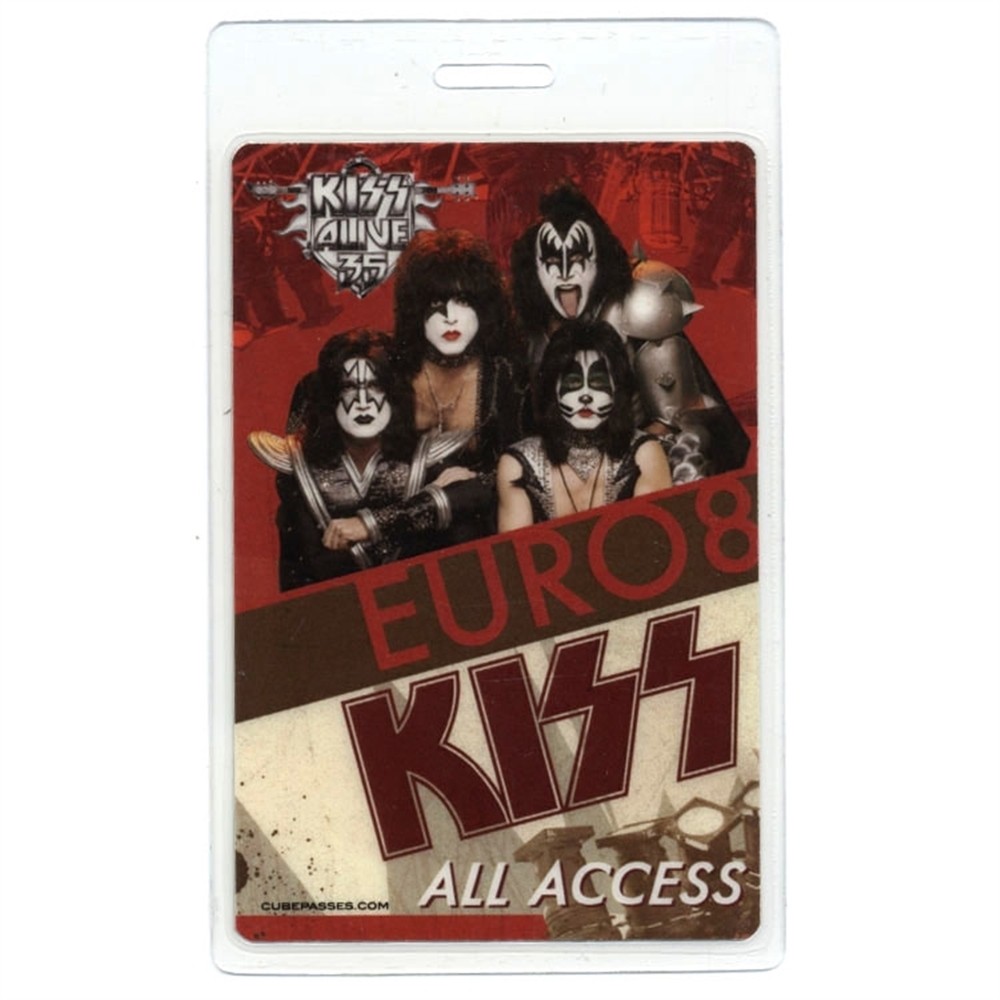 KISS 2008 Alive 35 Concert Tour Europe leg All Access Laminated ...