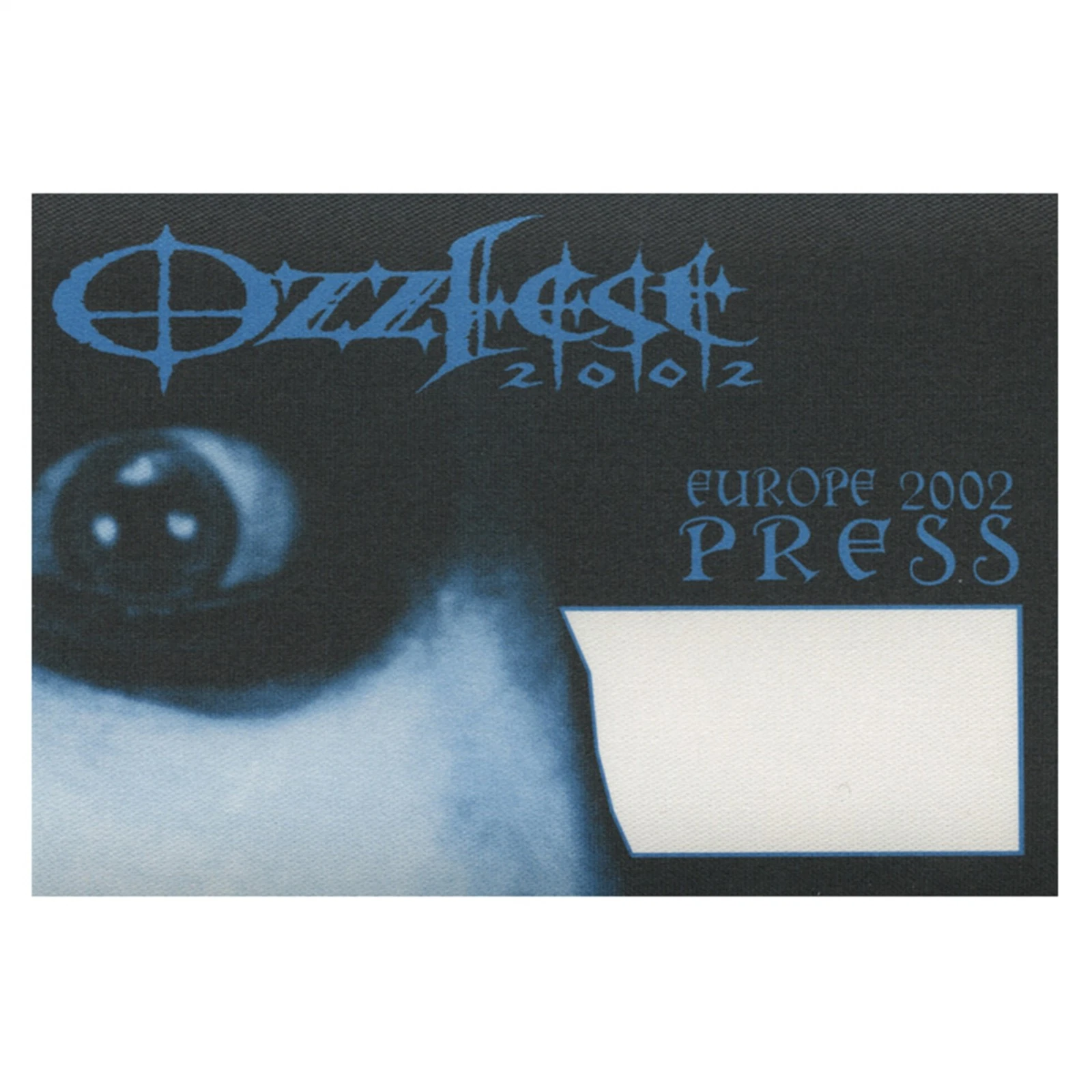 Ozzy Osbourne 2002 Ozzfest Concert Tour Press Backstage Pass - Europe ...