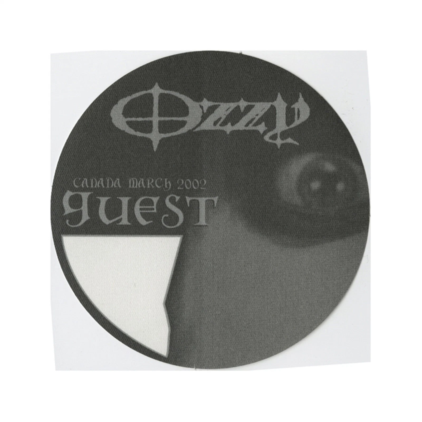 Ozzy Osbourne 2002 Ozzfest Concert Tour Guest Backstage Pass - Canada ...