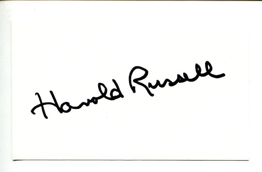 Harold Russell The Best Years of Our Lives Inside Moves Signed ...