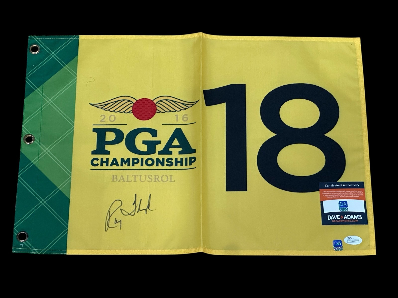 Raymond Ray Floyd PGA Golf HOF Signed Autograph PGA Championship Flag ...