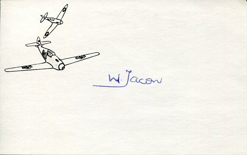 Air Commodore Ernest William Tacon RNZAF RAF WWII Fighter Pilot Signed ...