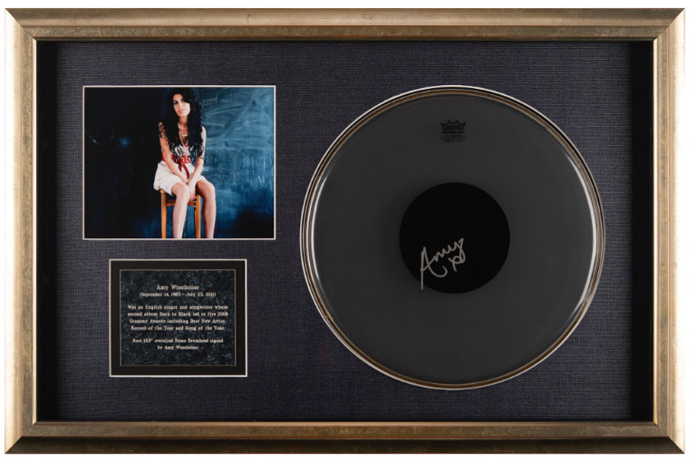 Amy Winehouse Back to Black Singer Signed Autograph Framed Photo ...