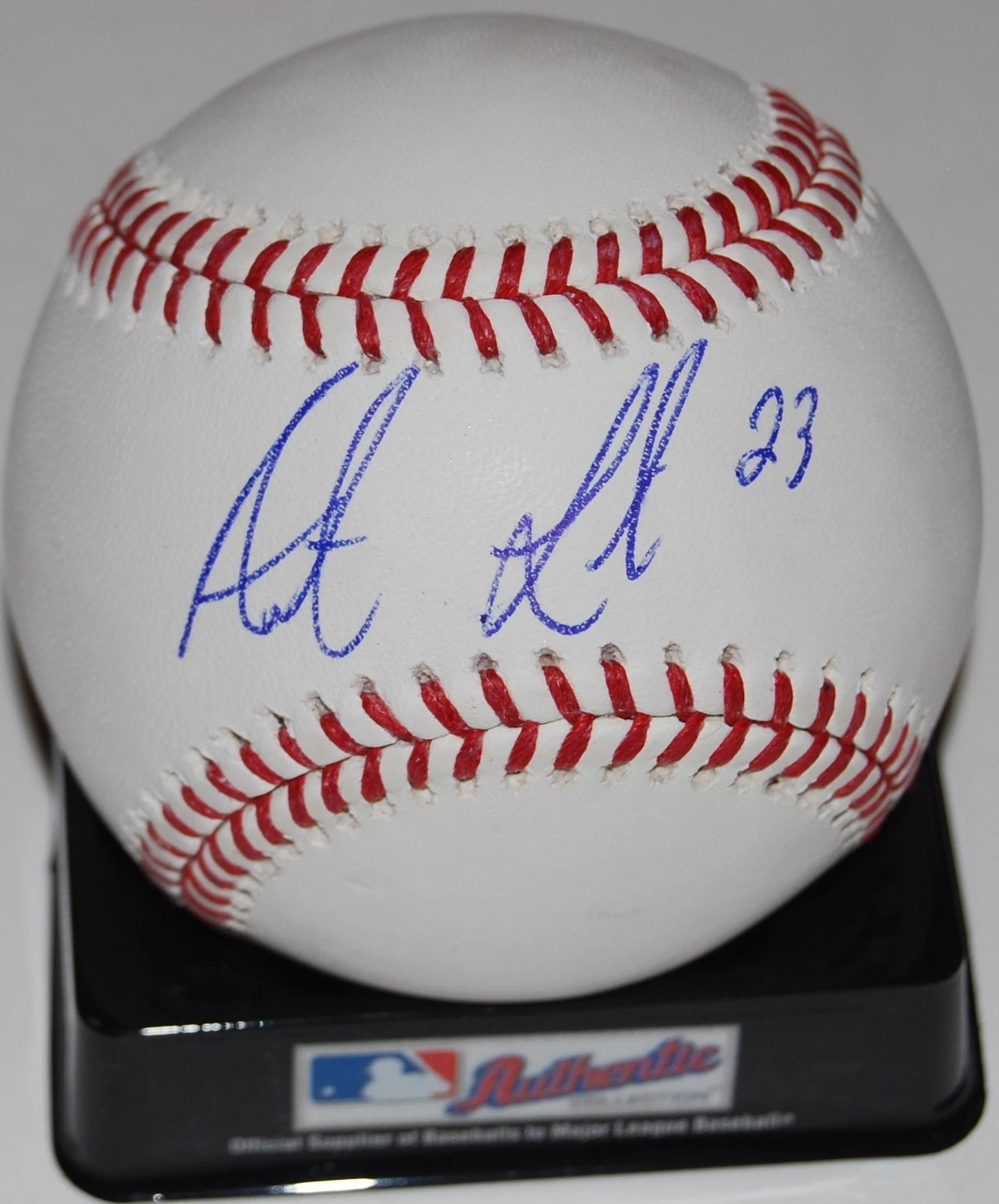 AUSTIN LISTI signed OML Major League baseball (PHILADELPHIA PHILLIES) W ...