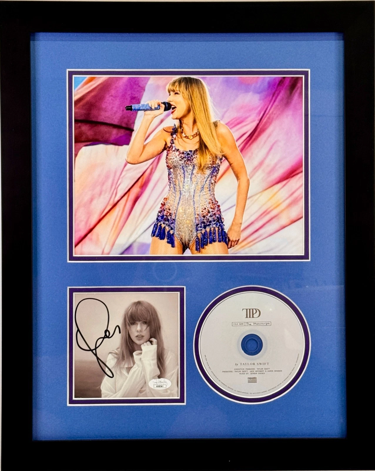 TAYLOR SWIFT Signed Framed Autograph CD Insert "TTPD" JSA COA | Autographia