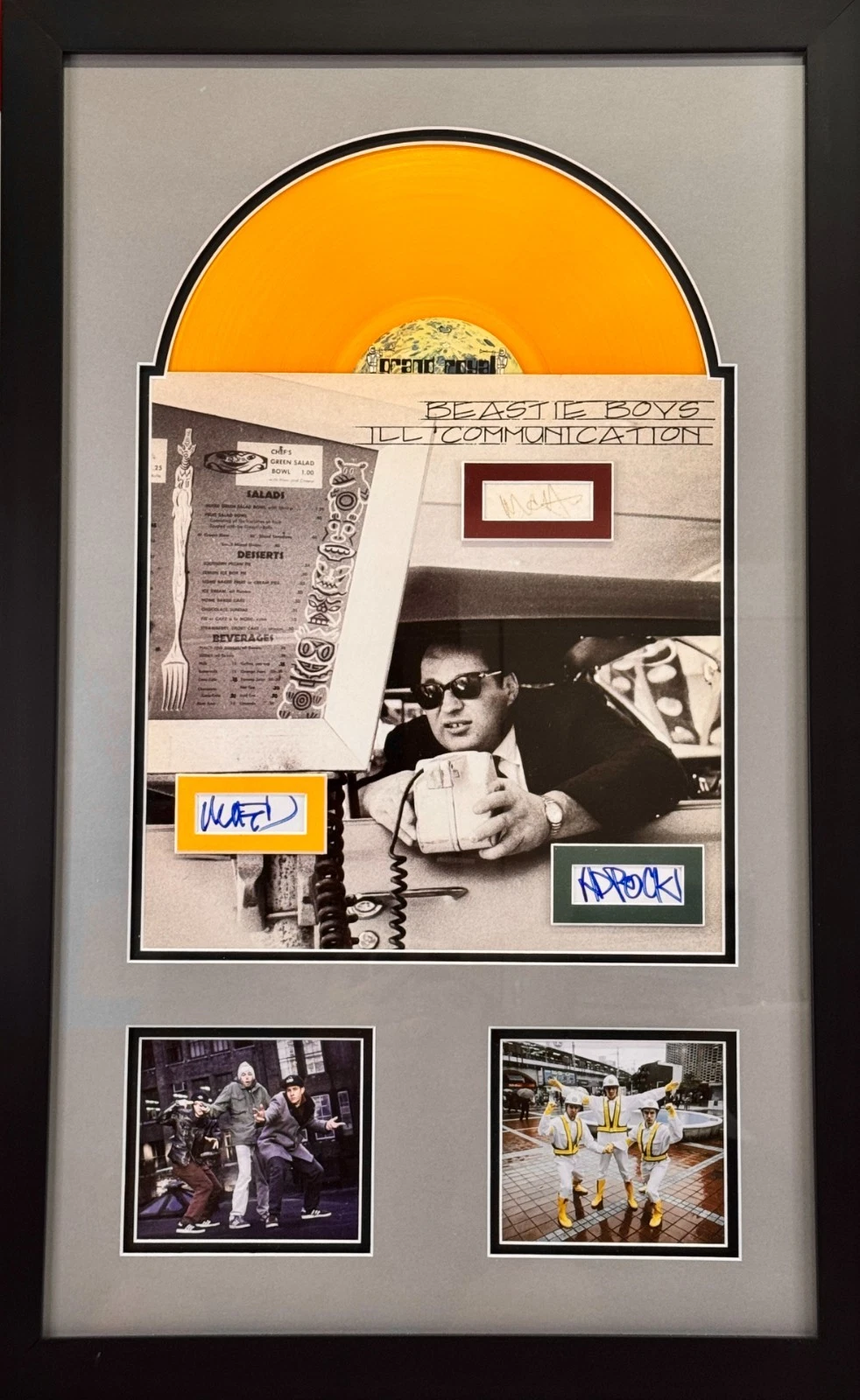 BEASTIE BOYS Adam Yauch Mike D Diamond Adam Horowitz MCA Signed Framed ...