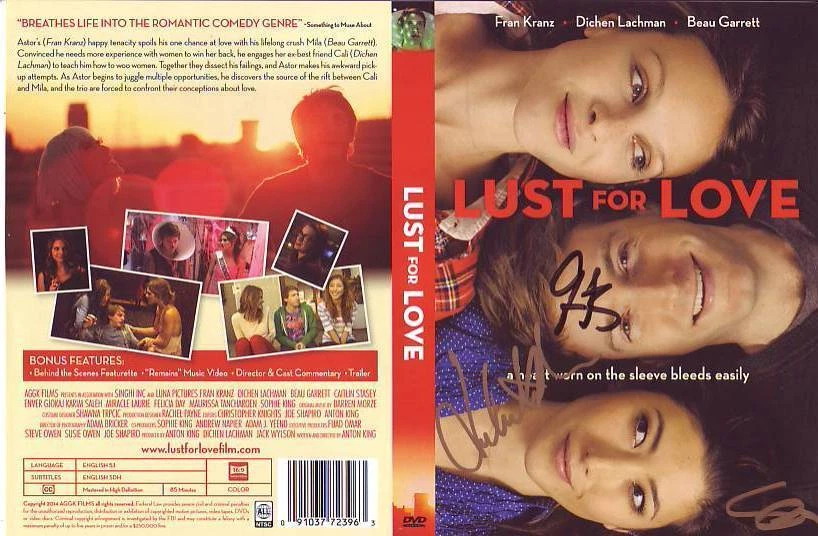 FRAN KRANZ DICHEN LACHMAN BEAU GARRETT signed autographed DVD insert ...
