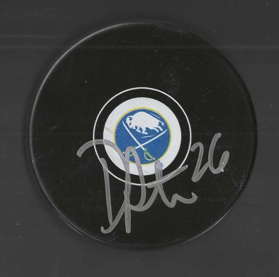 Derek Plante Signed Buffalo Sabres Puck | Autographia