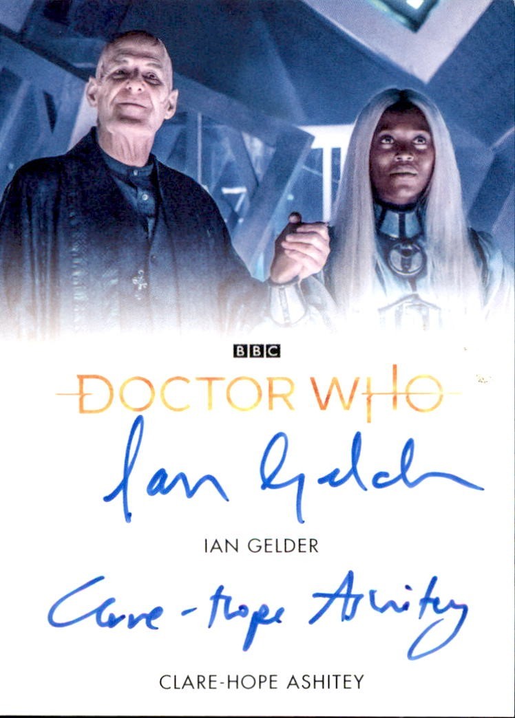 Doctor Who 2022 Ian Gelder & Clare-Hope Ashitey Dual Signed Autograph ...