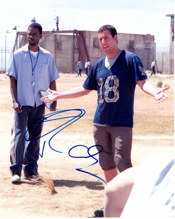 CHRIS ROCK & ADAM SANDLER signed autographed THE LONGEST YARD 8x10 ...