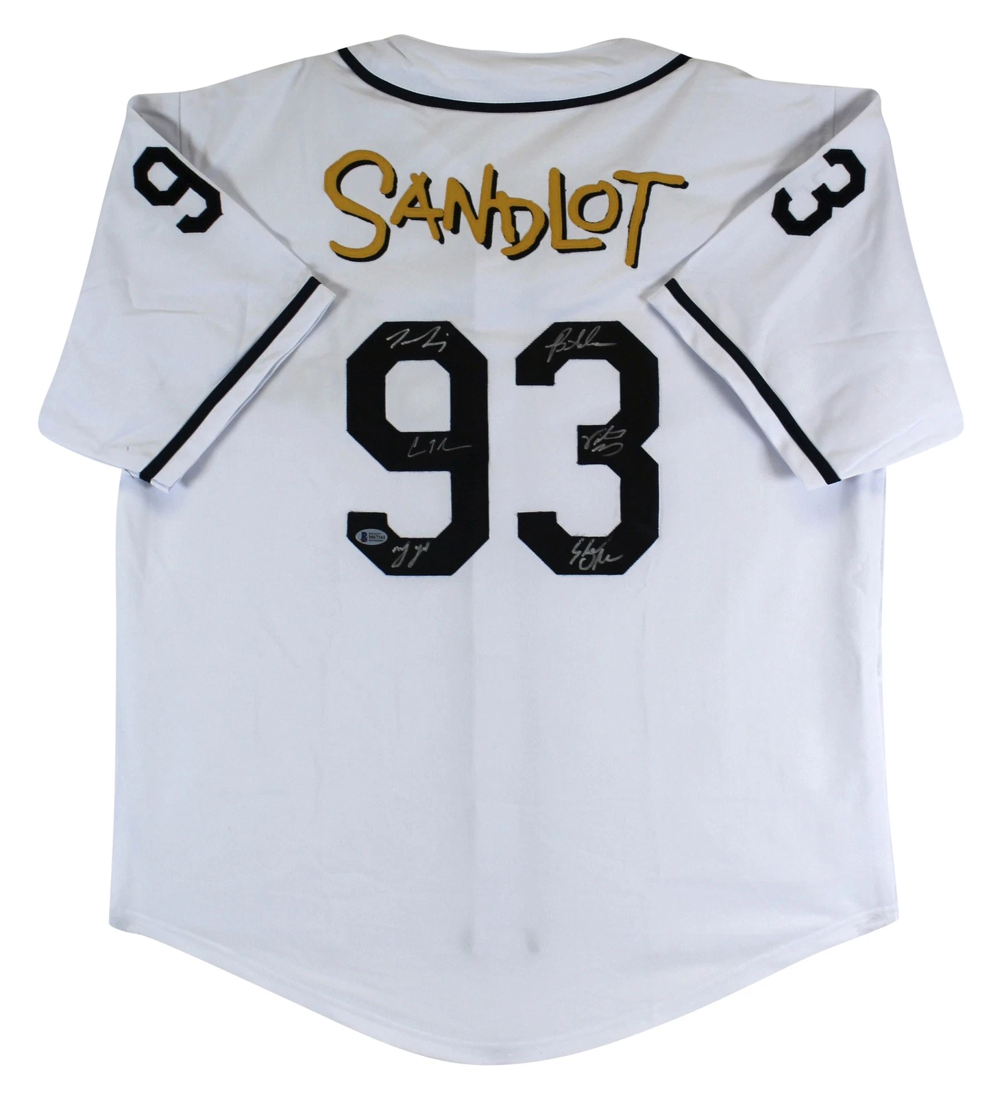 The Sandlot Cast (6) Guiry, Leopardi, York +3 Signed Jersey BAS ...