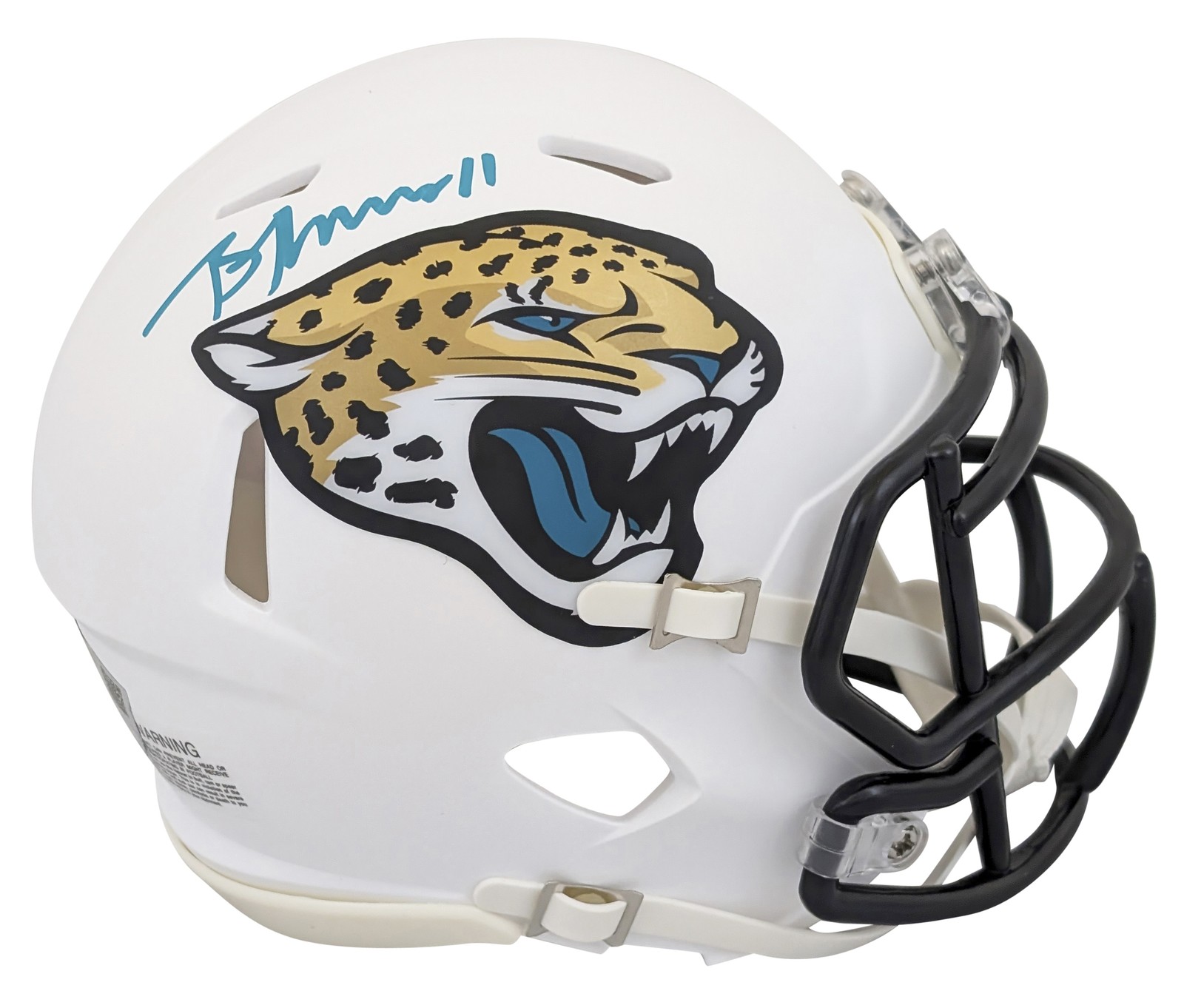 Jaguars Brian Thomas Jr. Signed On-Field Alt 2024 Speed Mini Helmet ...