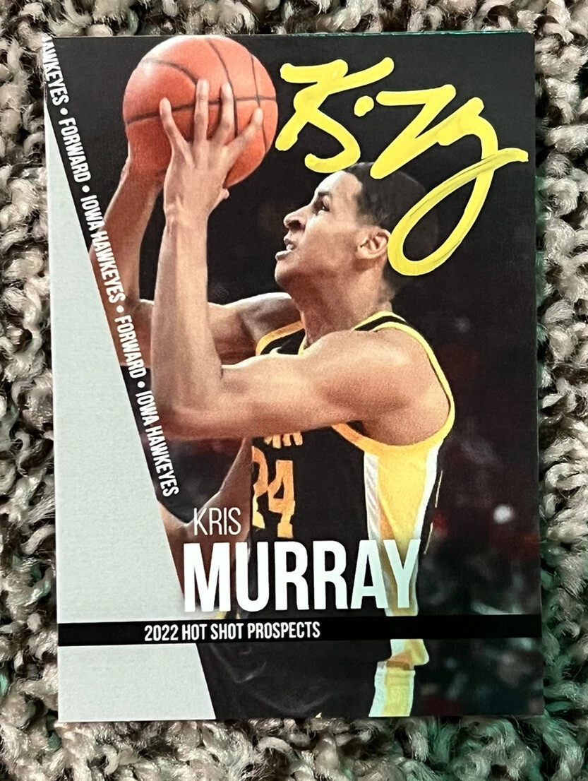 KRIS MURRAY HAND SIGNED HOT SHOT RC CARD IOWA BASKETBALL AUTOGRAPH ...