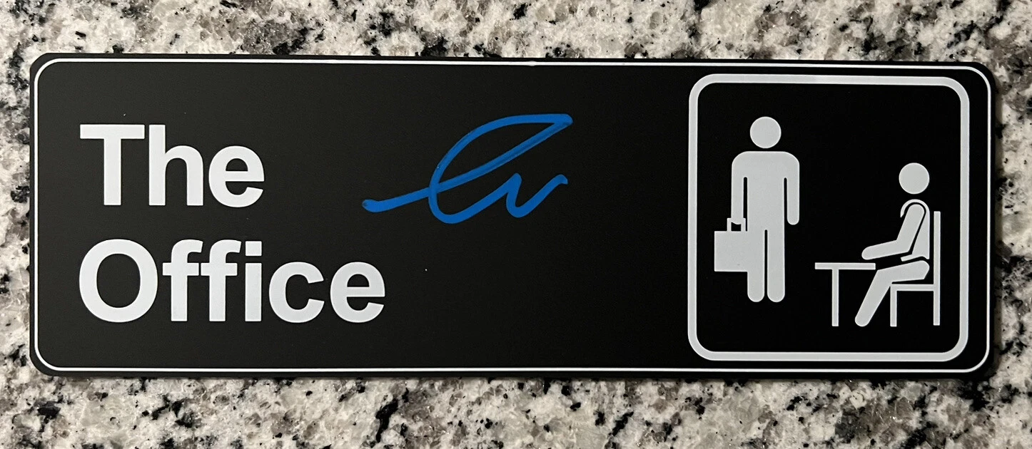 CREED BRATTON HAND SIGNED THE OFFICE DESK WALL PLAQUE AUTOGRAPH ...