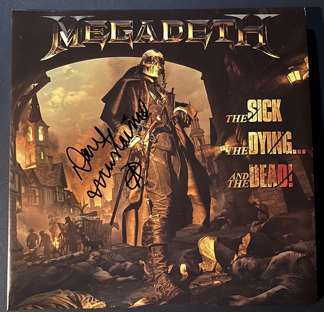 DAVE MUSTAINE SIGNED MEGADEATH LEAD SINGER VINYL AUTHENTIC AUTOGRAPH ...