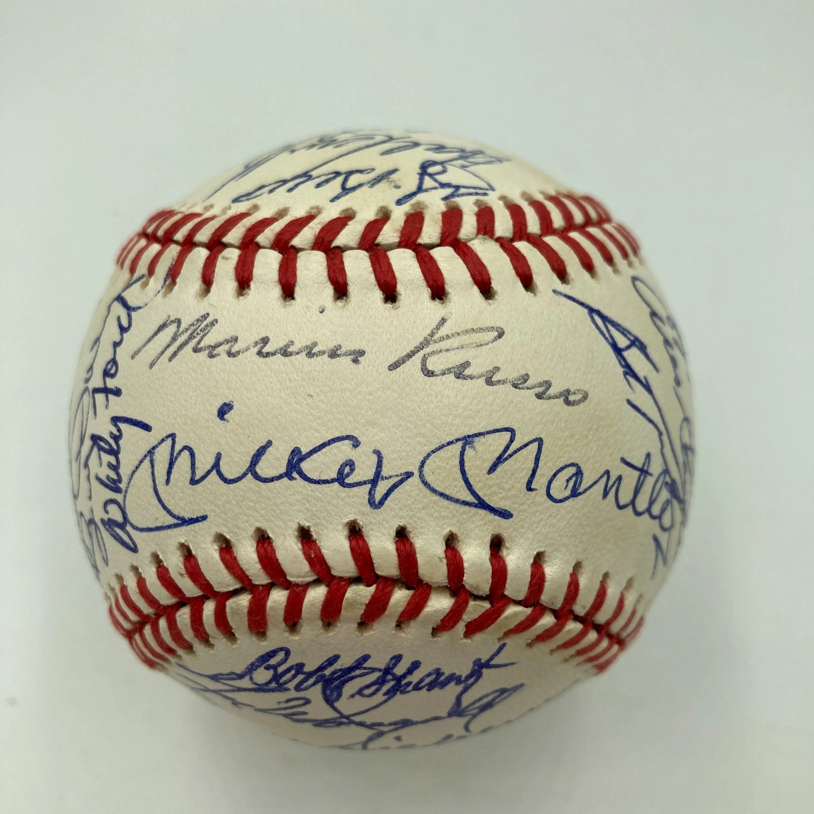 Mickey Mantle New York Yankees Hall Of Fame Legends Multi Signed ...