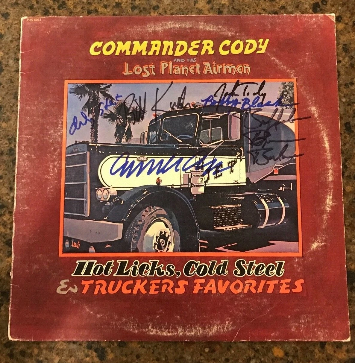 * COMMANDER CODY & HIS LOST PLANET AIRMEN * signed vinyl album * HOT ...
