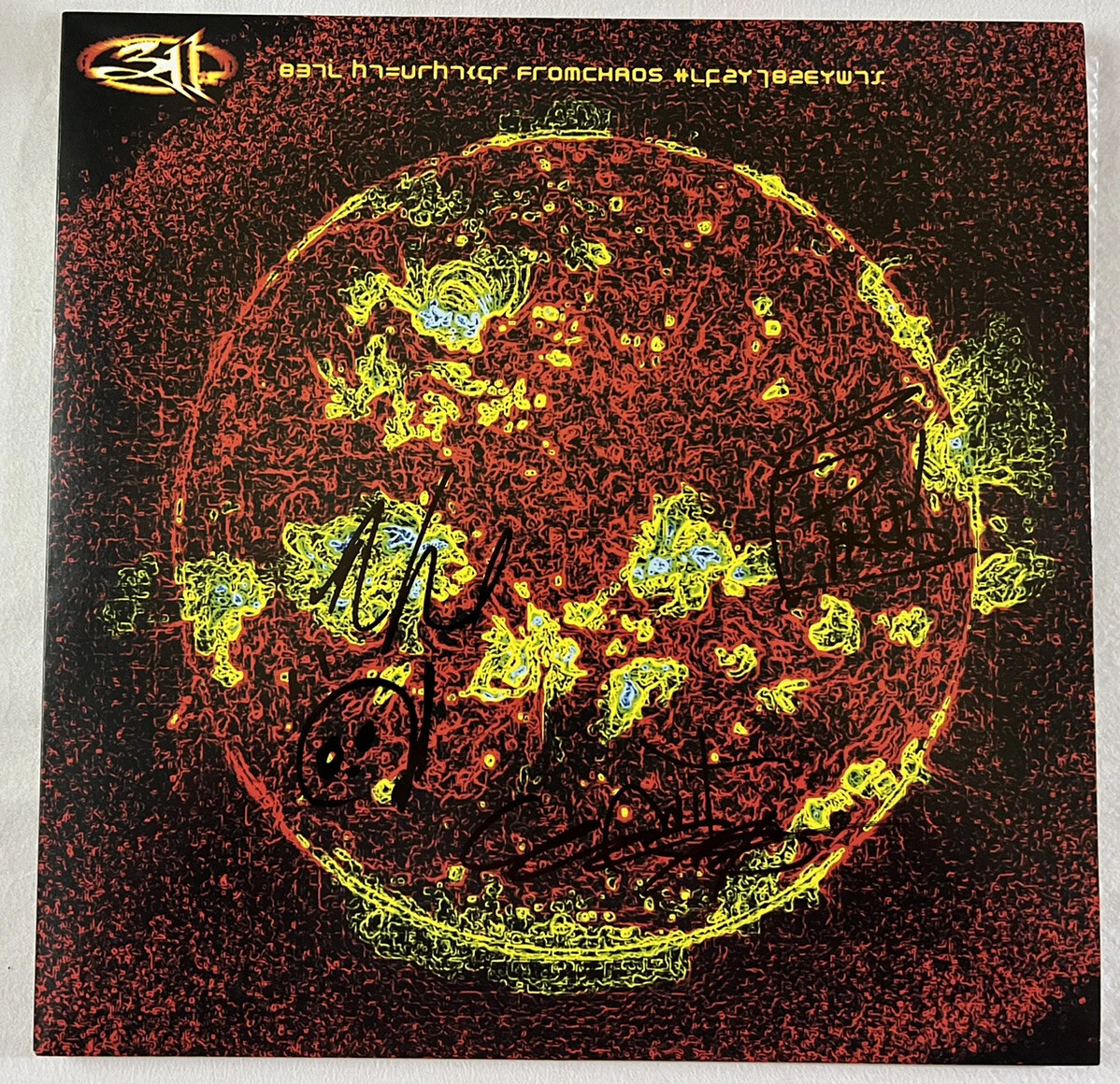 311 FULL BAND HAND SIGNED FROM CHAOS VINYL AUTOGRAPH AUTHENTIC NICK ...