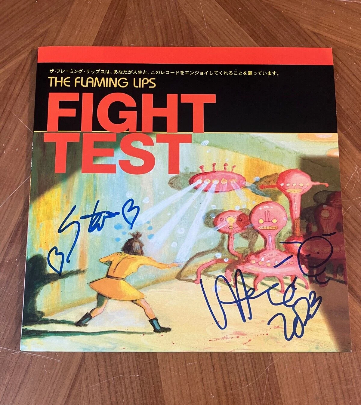 * THE FLAMING LIPS * signed album * YOSHIMI BATTLES THE PINK ROBOTS ...