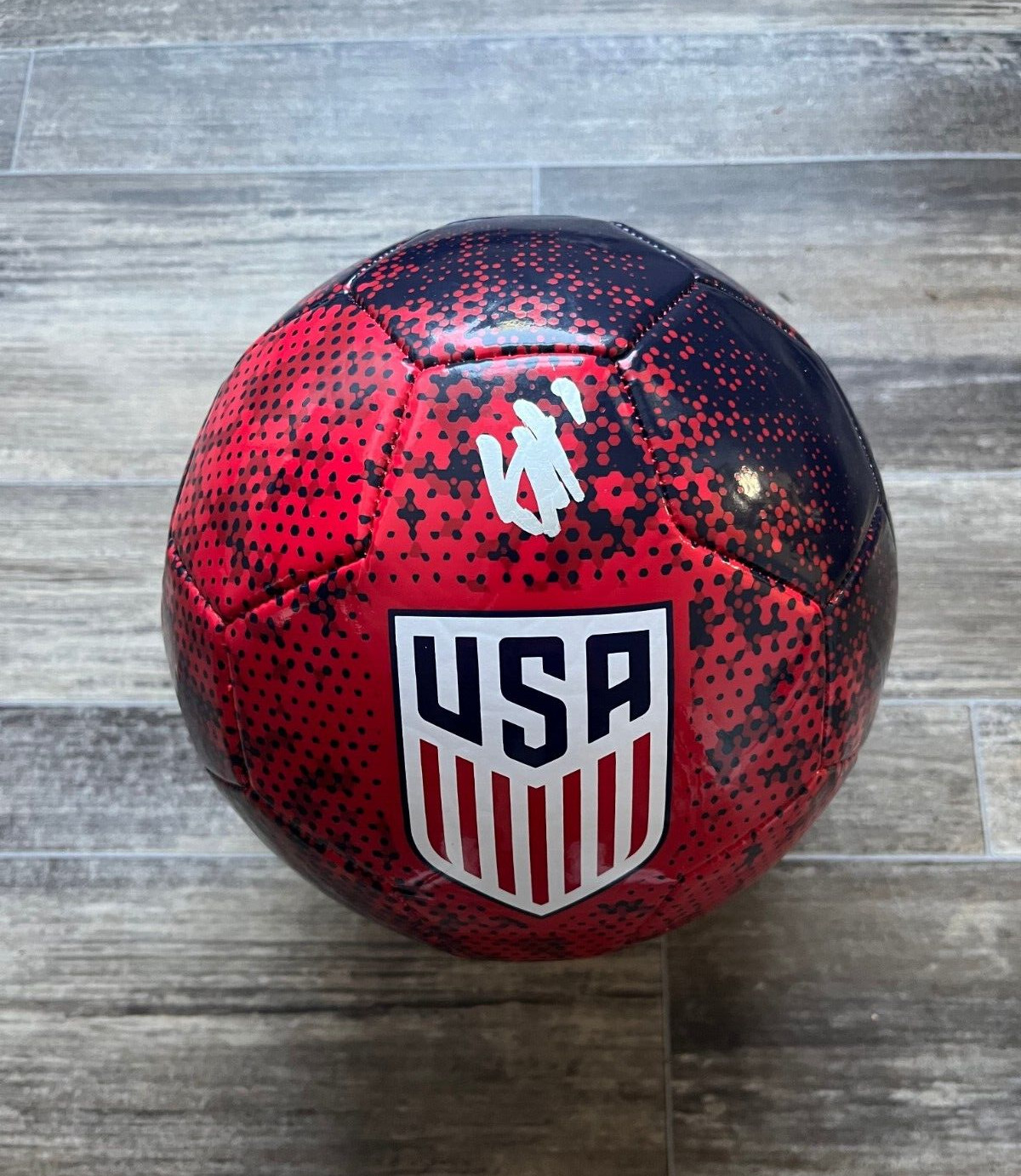 * BRENDEN AARONSON * signed soccer ball * USMNT * USA MENS SOCCER * 2 ...