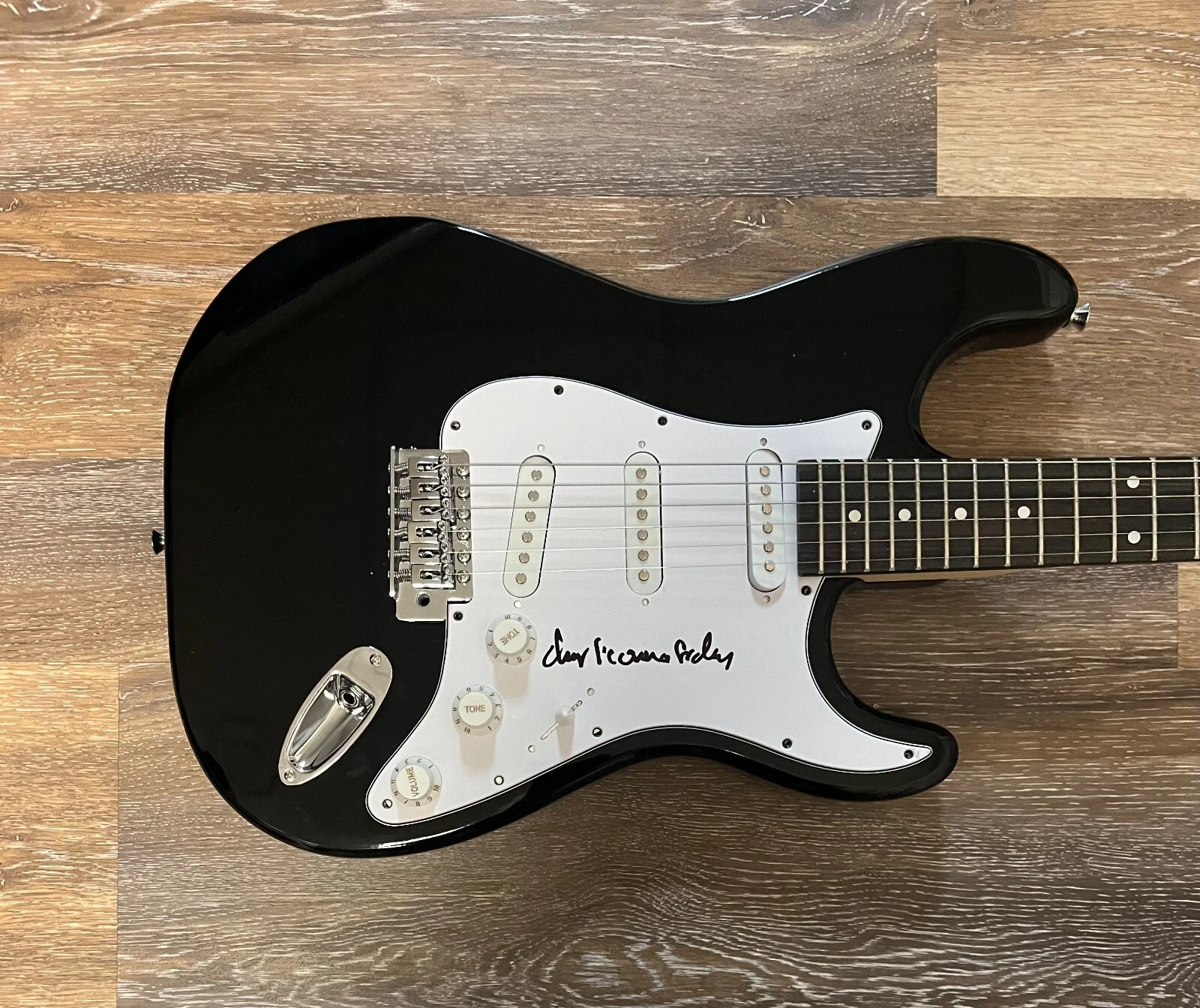 * CHARLIEONAFRIDAY * signed electric guitar * SAME FRIENDS * CHARLIE ...
