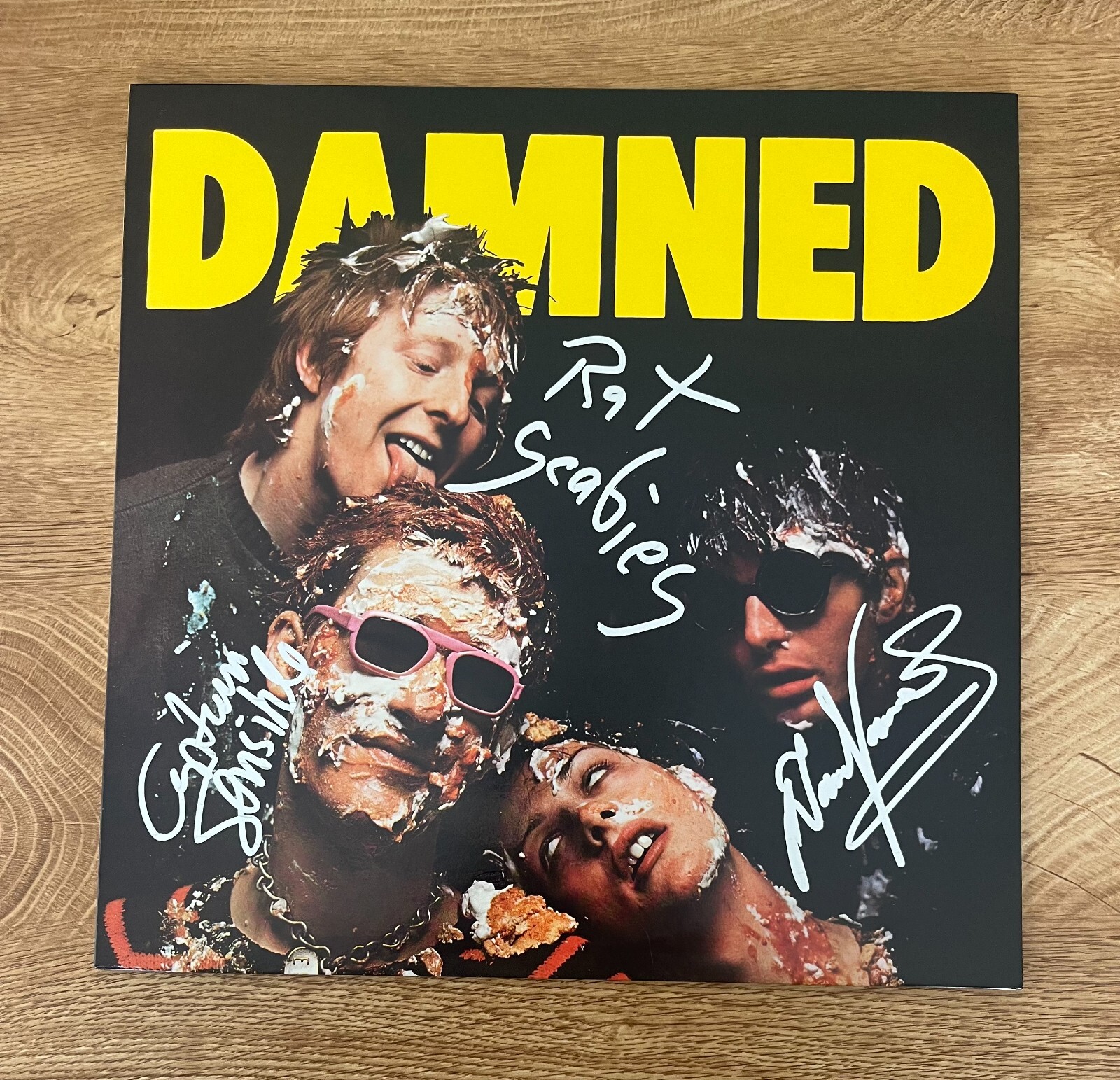 * THE DAMNED * signed vinyl album * DAMNED * DAVE, RAT & CAPTAIN * 1 ...