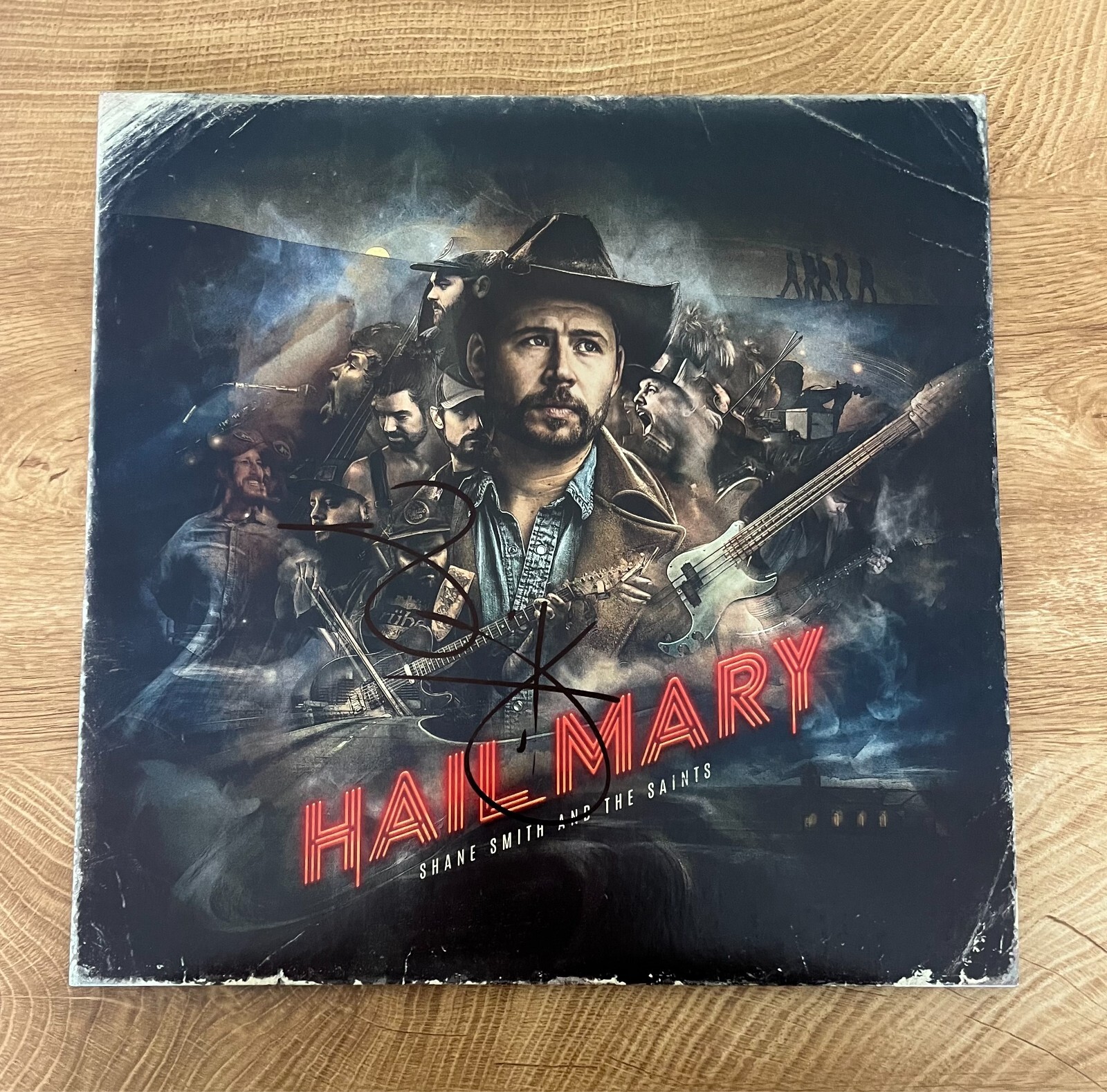 * SHANE SMITH & THE SAINTS * signed vinyl album * HAIL MARY * 1 ...