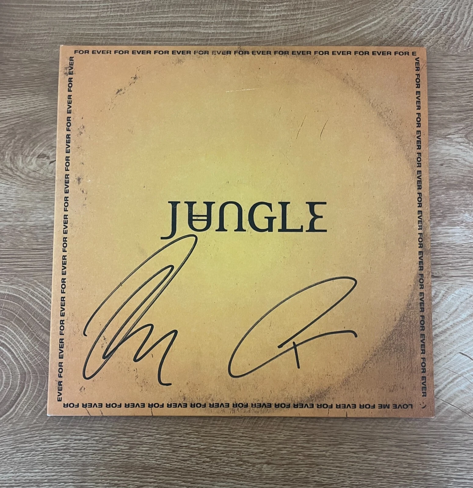 * JUNGLE * signed vinyl album * FOR EVER * JOSH LLOYD-WATSON & TOM ...